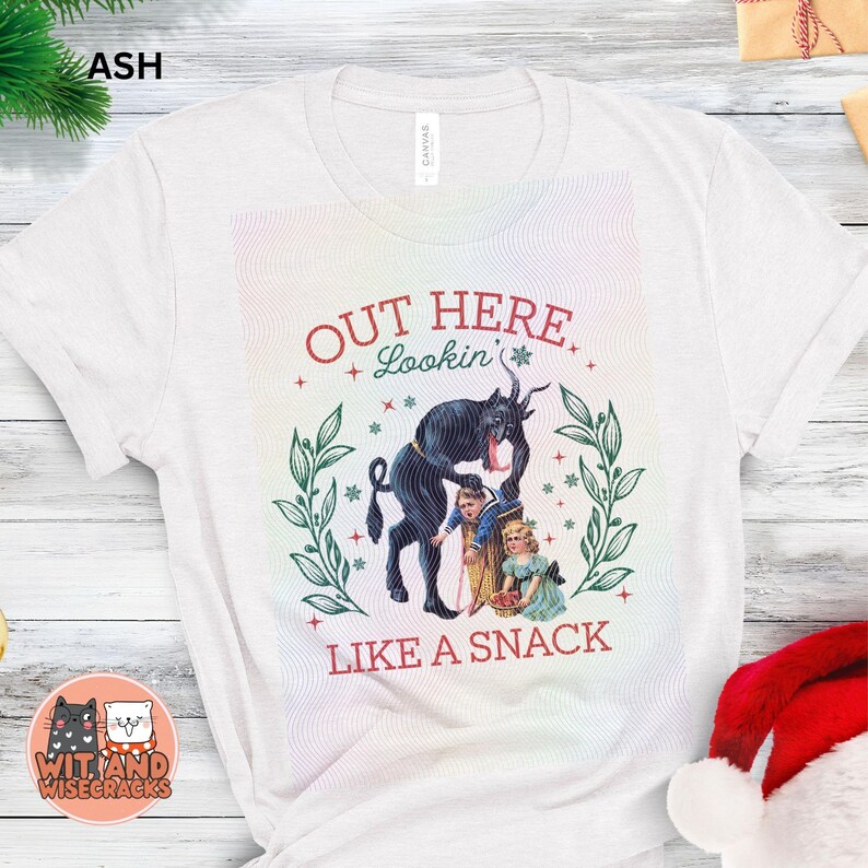Krampus Christmas Shirt Sarcastic Funny Christmas Krampusnacht Creepy ...