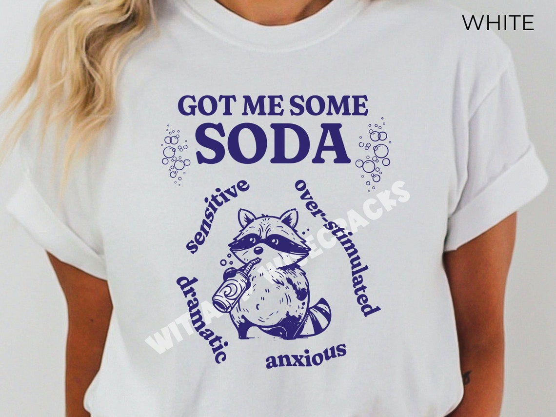 Anxiety Raccoon T Shirt, Depression Meme, Sad Core Anxiety ...