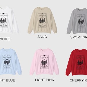Mothman Tarot Card Antisocial Butterfly Sweatshirt Cryptid ...