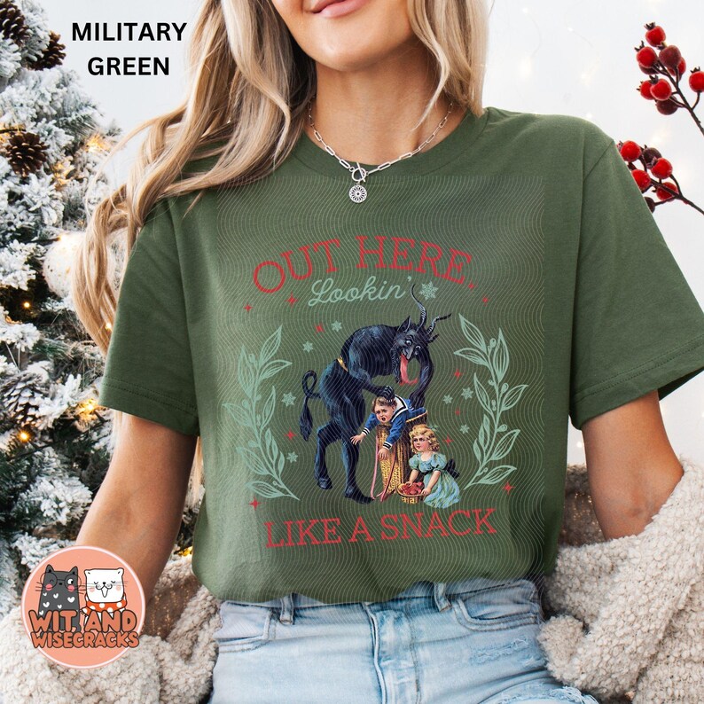 Krampus Christmas Shirt Sarcastic Funny Christmas Krampusnacht Creepy ...