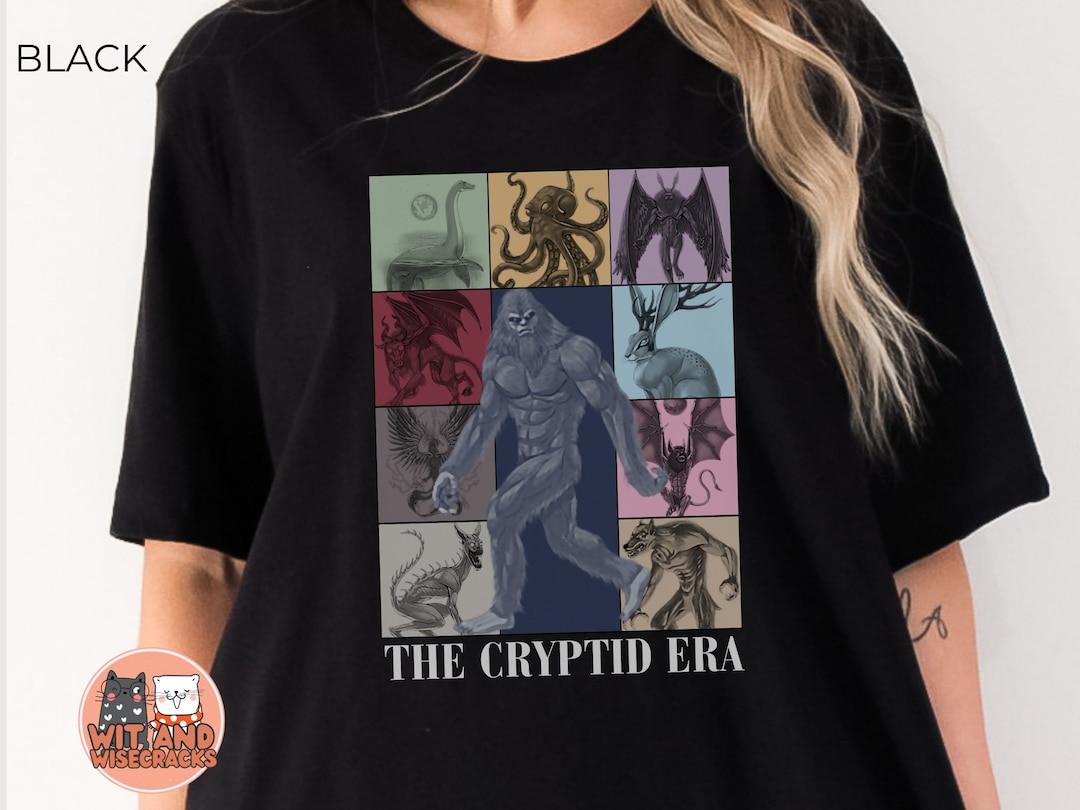 The Cryptid Era Shirt, Cryptid Collections Bigfoot Sasquatch Tshirt, Mothman Shirt, Loch Ness ...