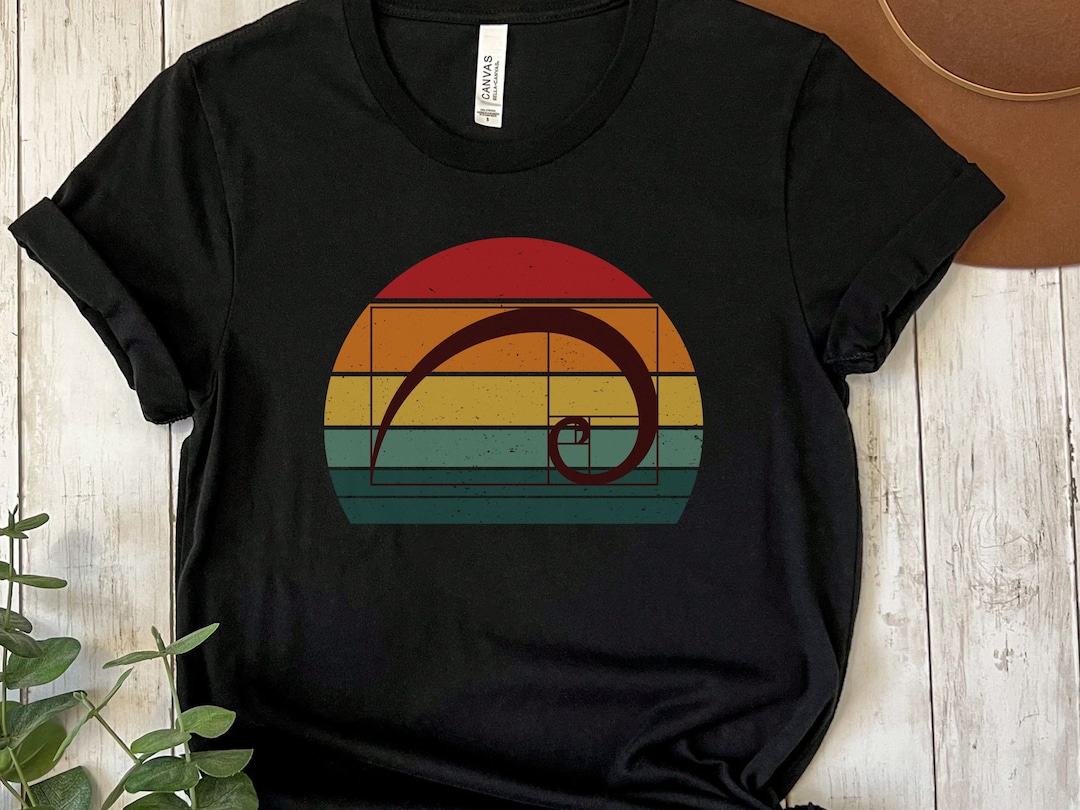 Retro Fibonacci Shirt Golden Ratio Shirt Fibonacci Spiral Sequence ...