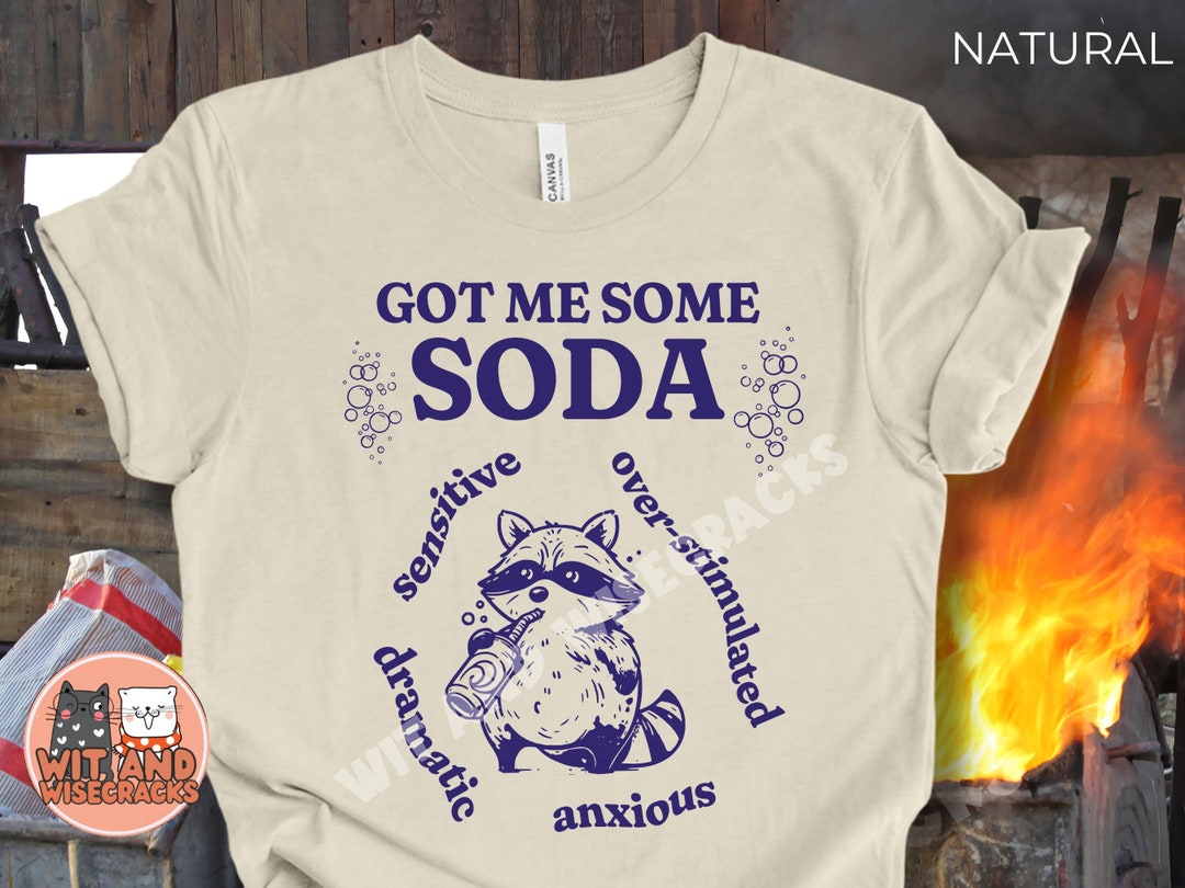Anxiety Raccoon T Shirt, Depression Meme, Sad Core Anxiety ...