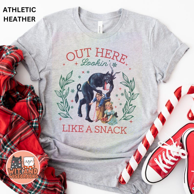 Krampus Christmas Shirt Sarcastic Funny Christmas Krampusnacht Creepy ...