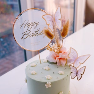 Flower Cake Topper - Etsy