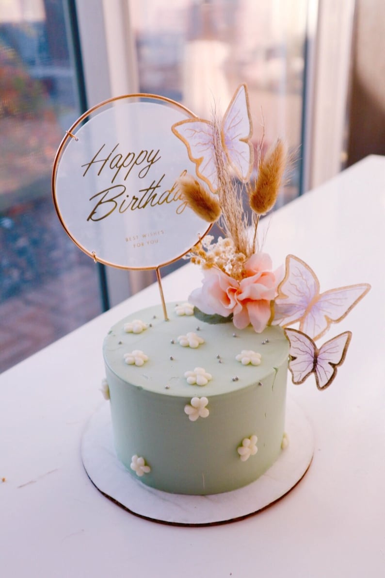 Flower Cake Topper - Etsy
