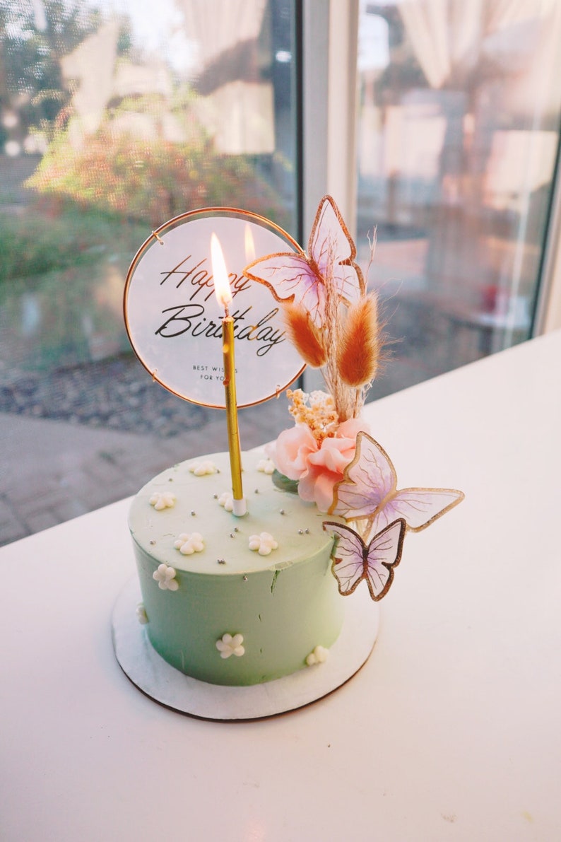Flower Cake Topper - Etsy