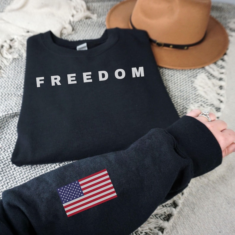 Freedom Sweatshirt, Charlie Kirk Tribute Shirt - Etsy