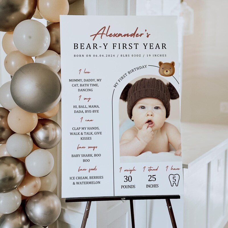 1st Birthday Board - Etsy