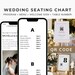 Digital Seating Chart Plan Menu Program Welcome Sign Order of Events ...