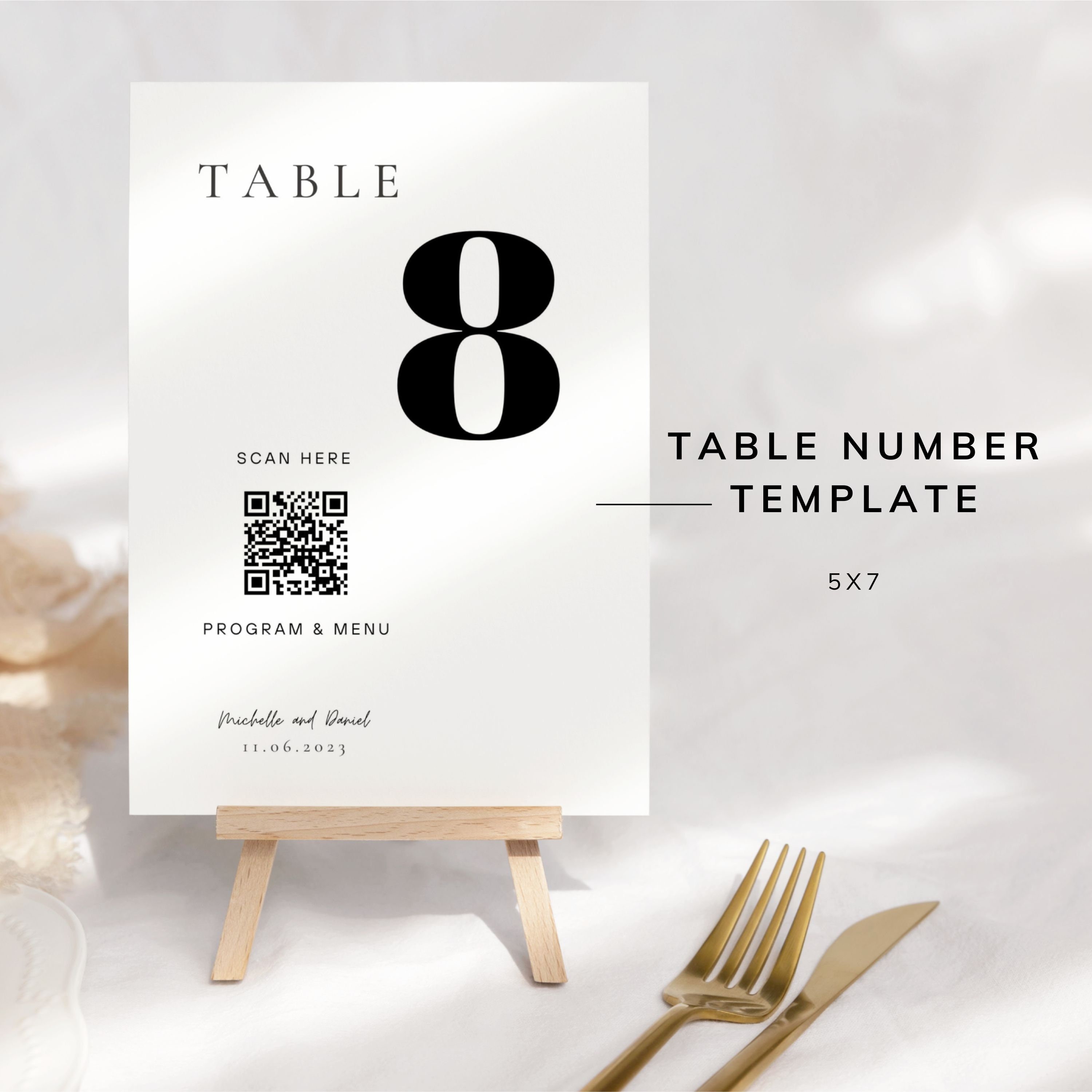 Digital Seating Chart Plan Menu Program Welcome Sign Order of Events ...