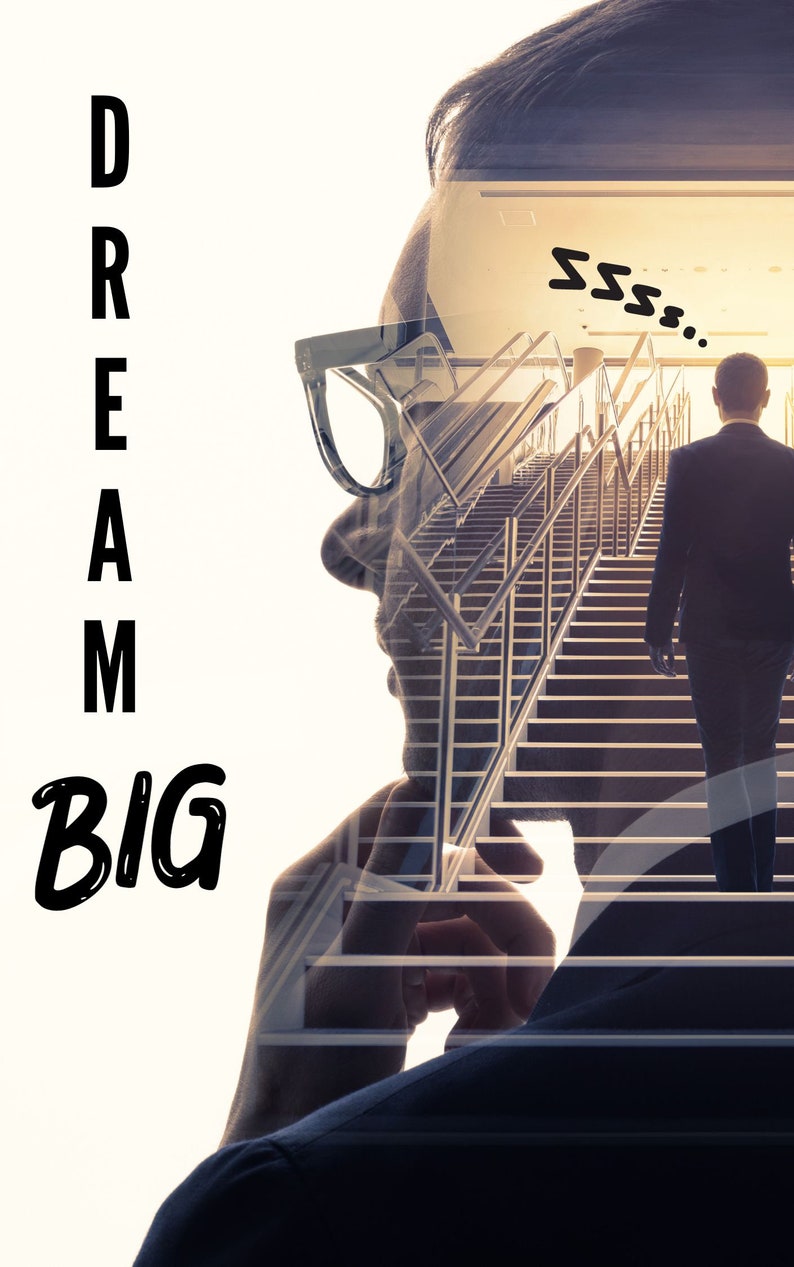 Dream Big Poster motivational Poster Template - Etsy