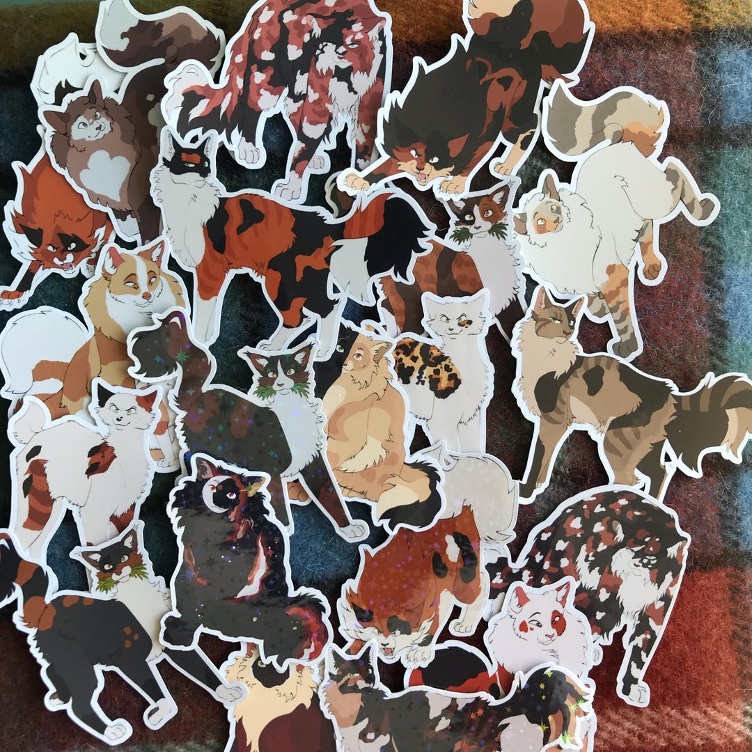 Warrior Kitties Tortoiseshell Mystery Stickers - Etsy
