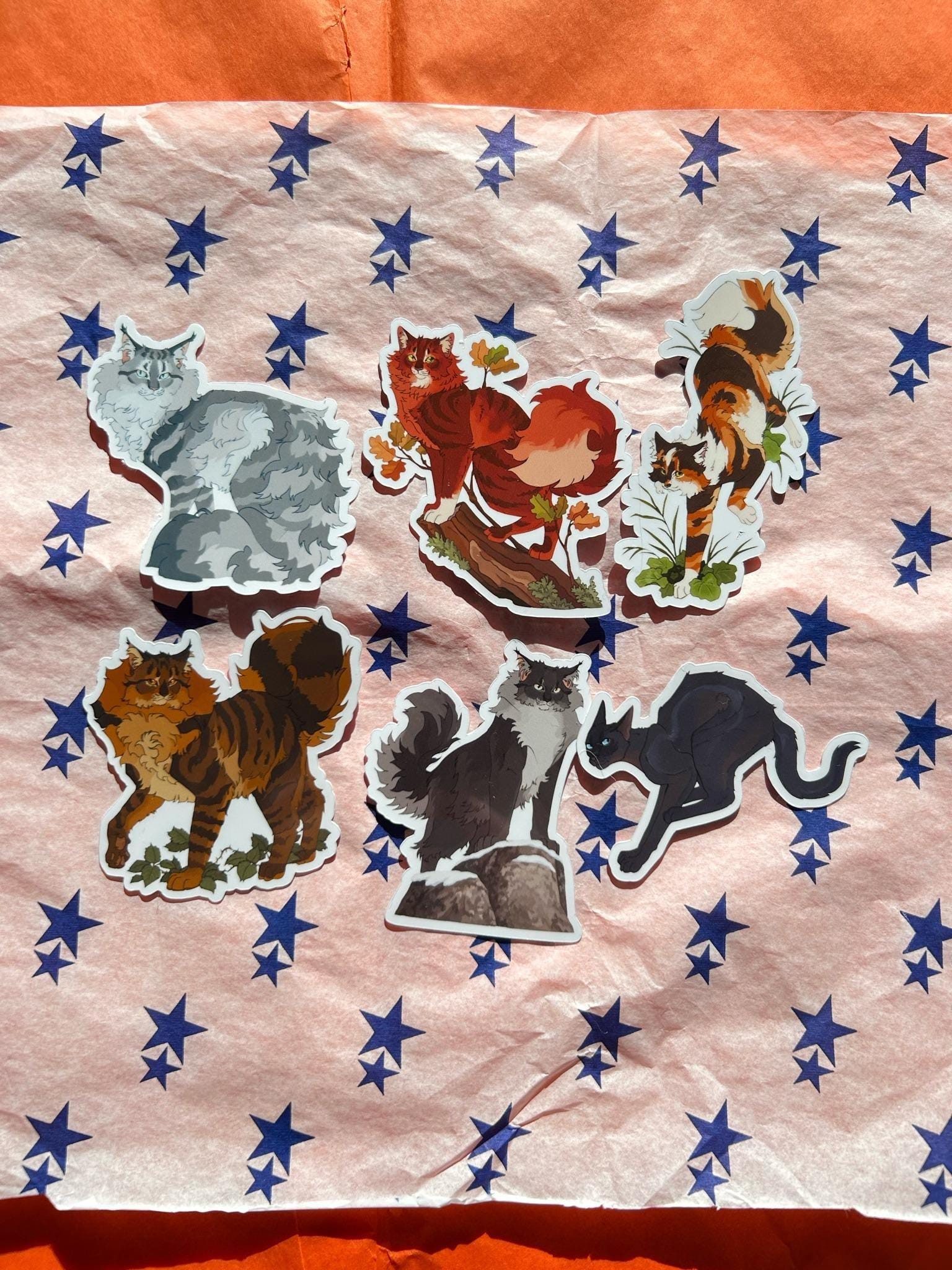 The New Prophecy Warrior Kitties Stickers - Etsy
