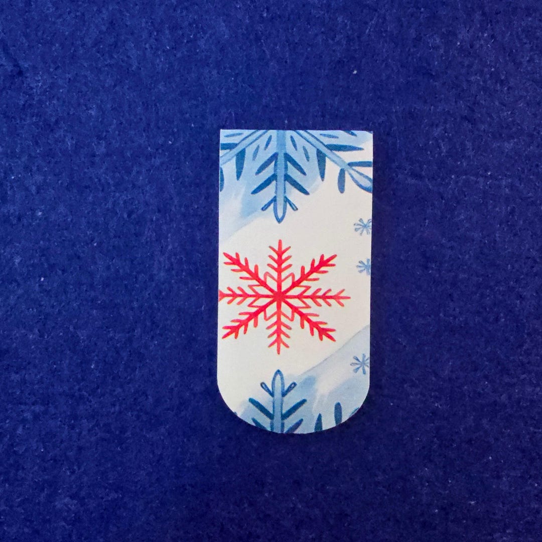 Snowflake Theme - Magnetic Bookmarks - Etsy
