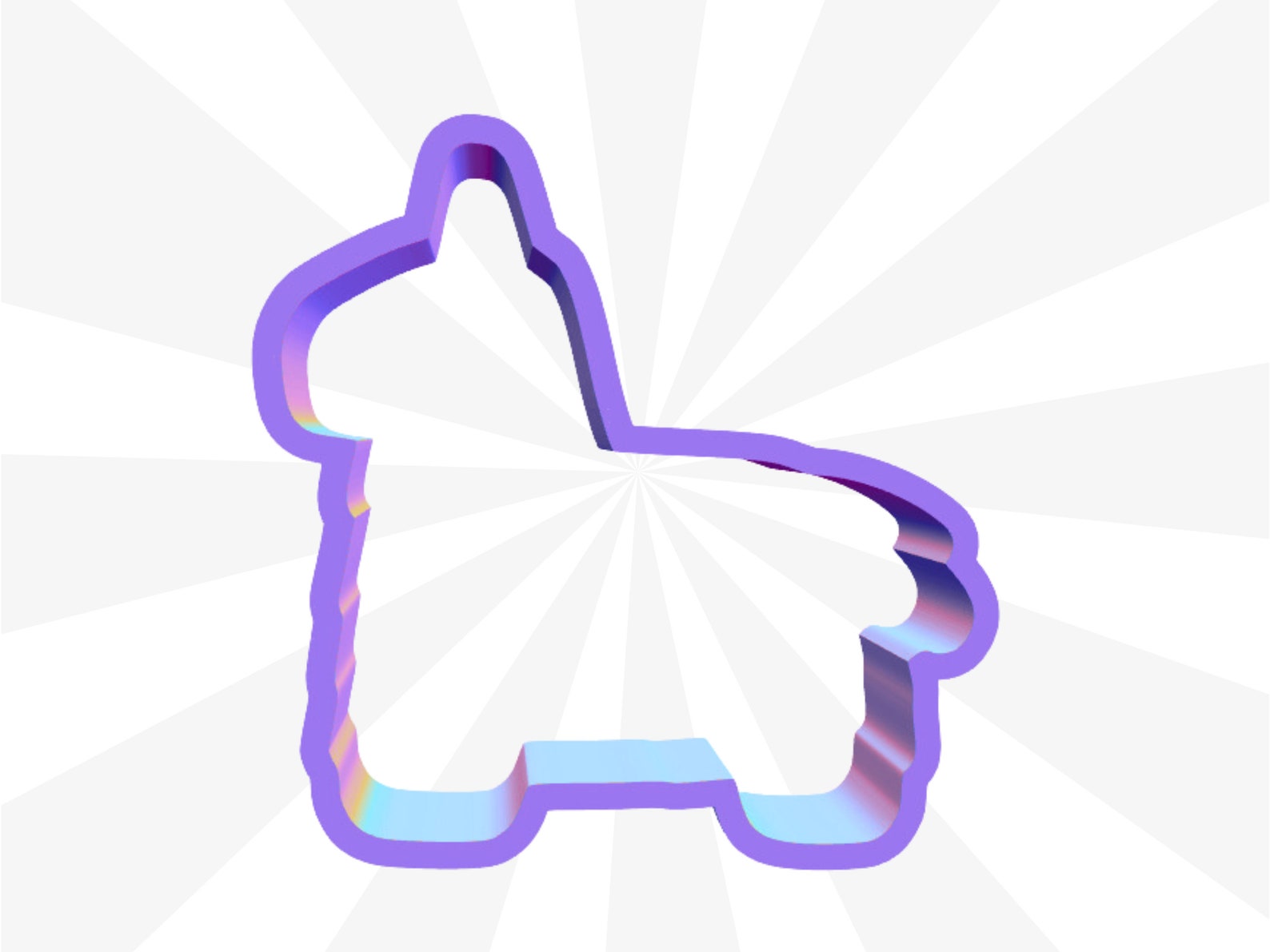 Piñata Outline Cookie Cutter STL 3D Print File - Cinco De Mayo - Etsy