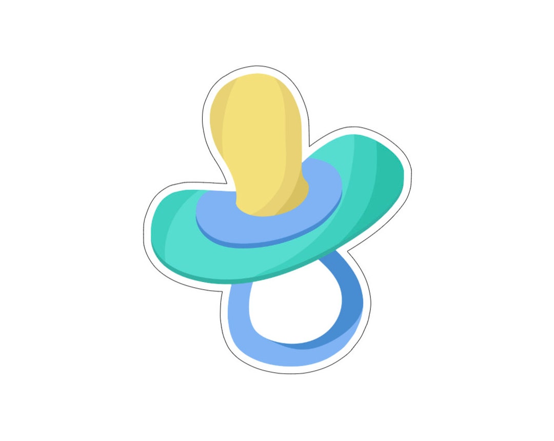 Baby Pacifier Cookie Cutter STL 3D Print File Digital Download Baby ...