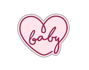 Baby Bib Outline Cookie Cutter STL 3D Print File - Digital Download ...
