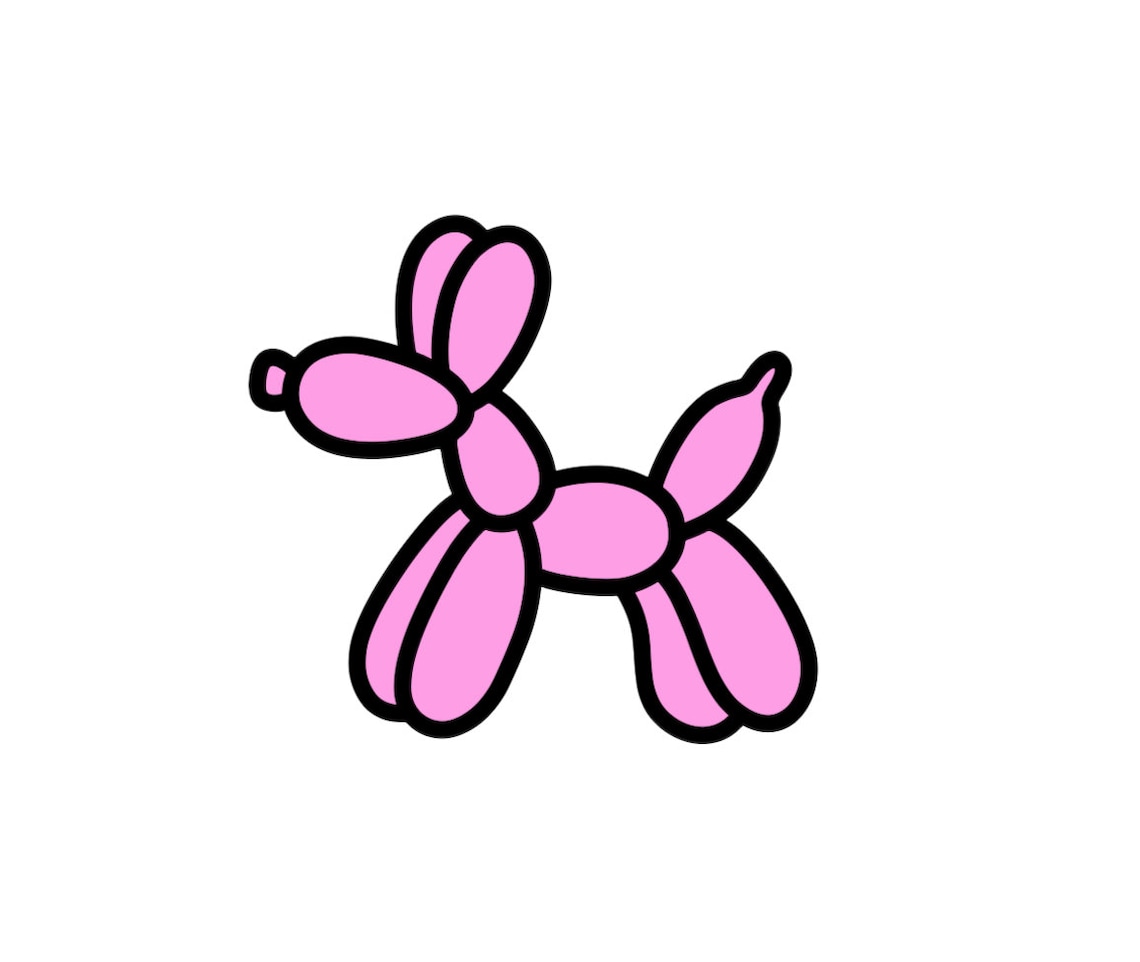 Balloon Animal Outline Cookie Cutter STL 3D Print File Digital Download ...