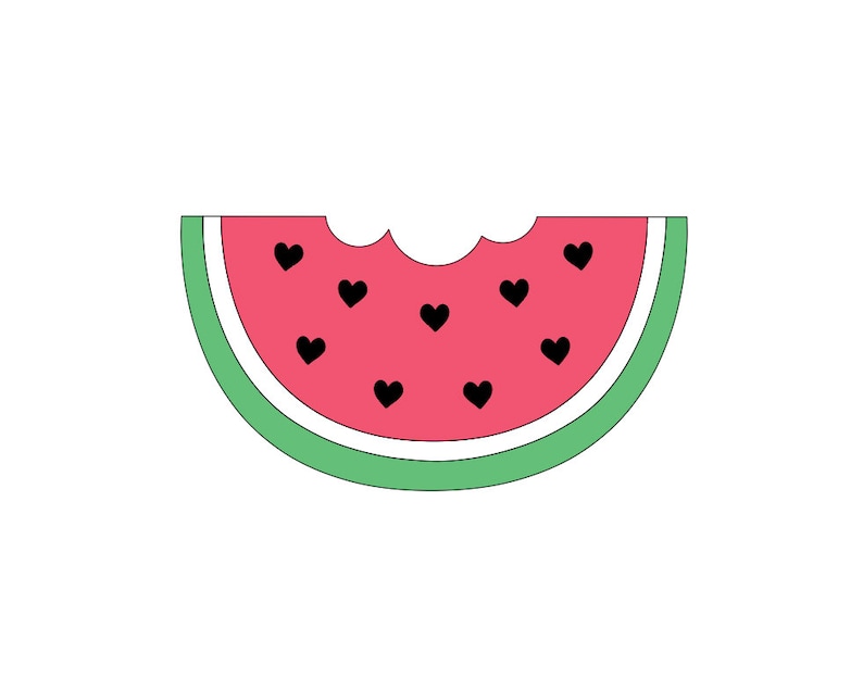 Watermelon Cookie Cutter STL 3D Print File - Outline - Summer Party - Etsy