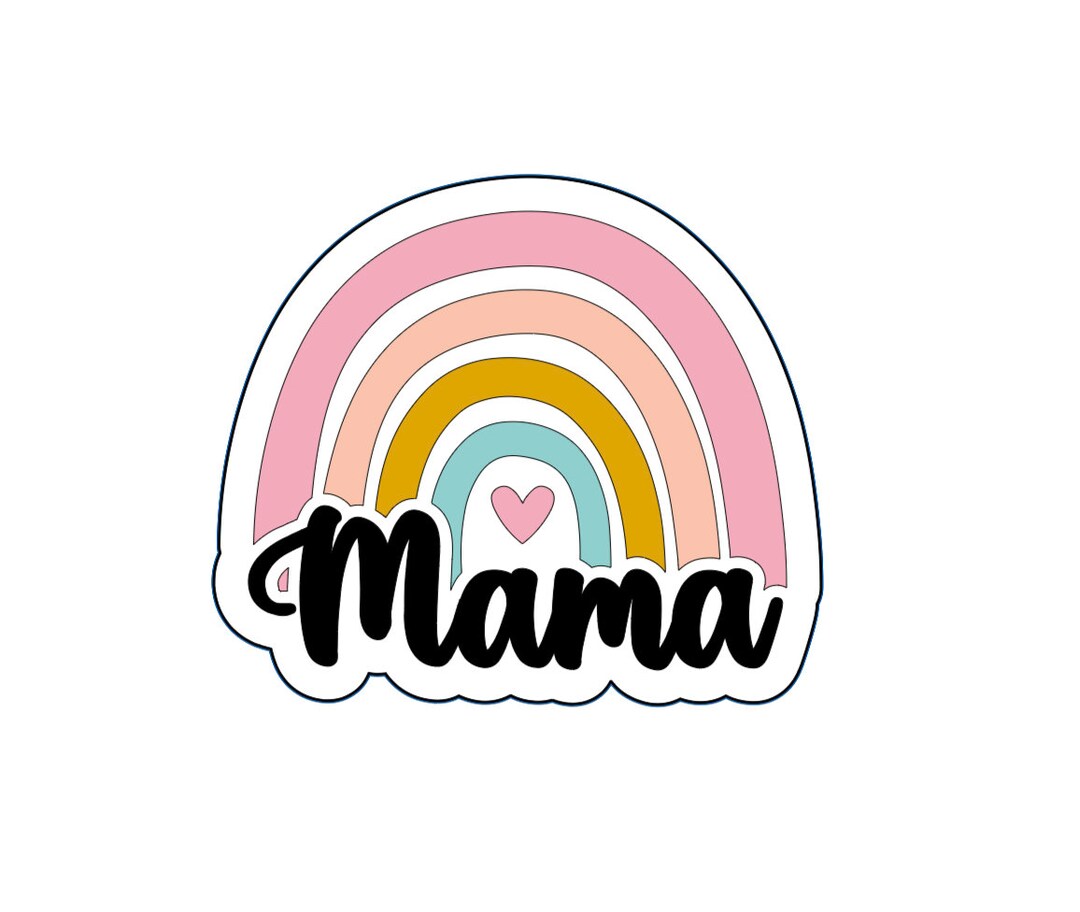 Rainbow Mama Outline Cookie Cutter STL 3D Print File Digital Download ...