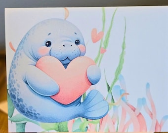 baby manatee cartoon
