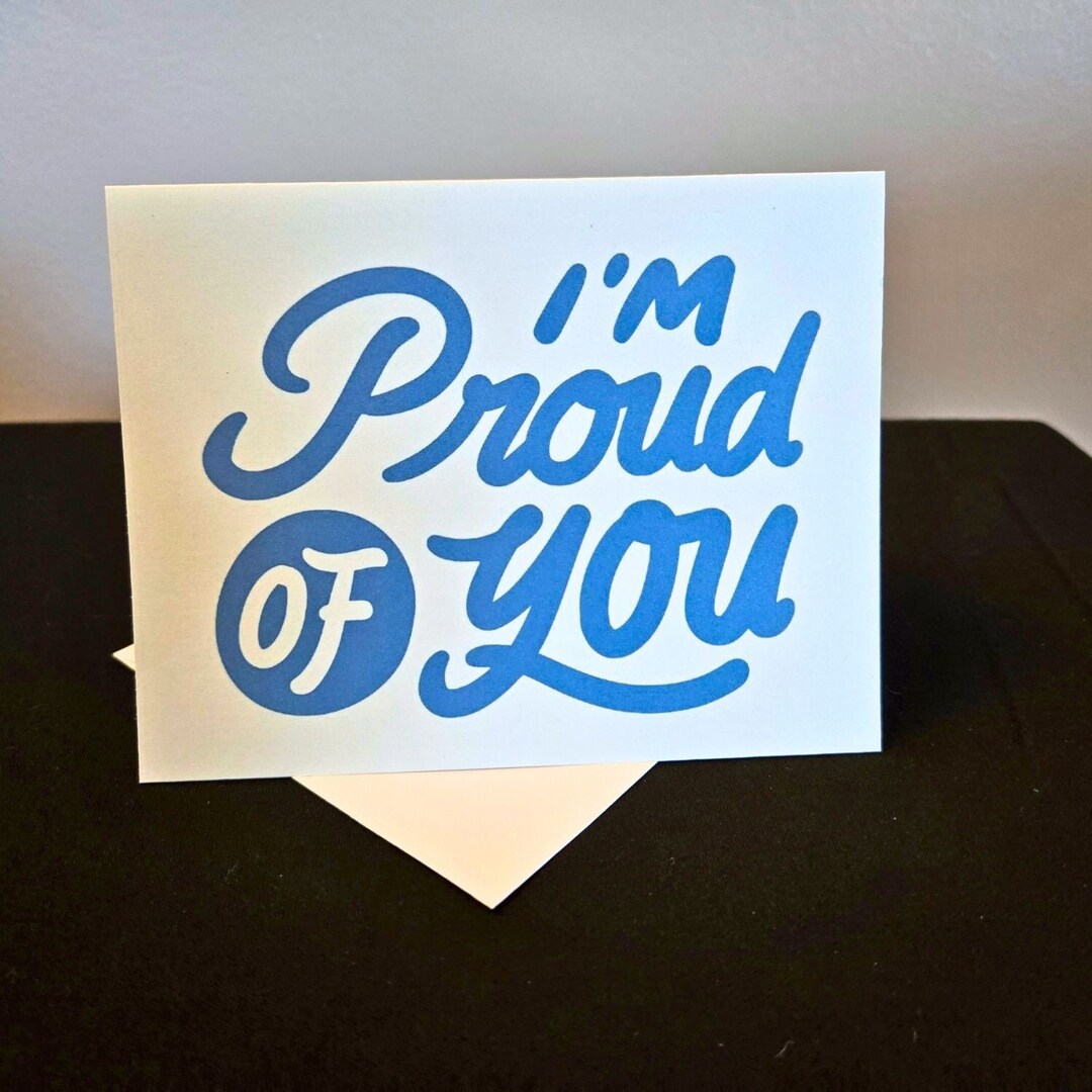 I'm Proud of You Card. Graduation Card. Congratulations! - Etsy