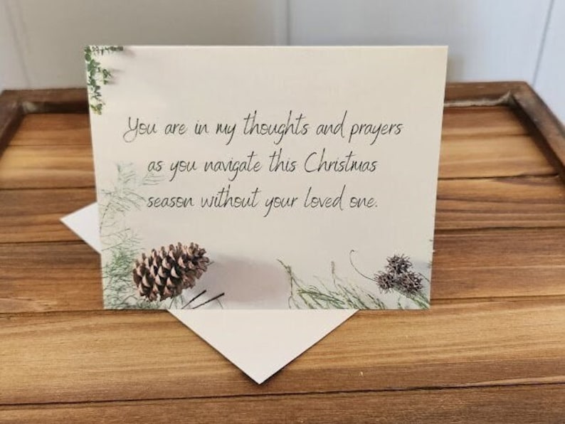 First Christmas Without Loved One Encouragement Card - Etsy