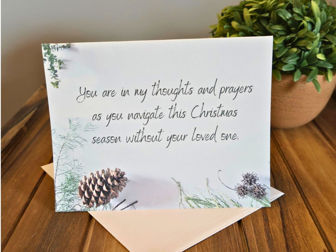 First Christmas Without Loved One Encouragement Card - Etsy