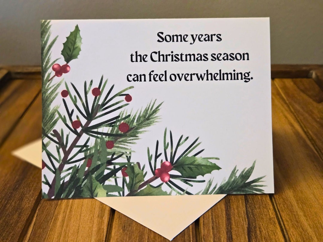 Christmas Card for Those Going Through a Difficult Time. Christmas Card ...
