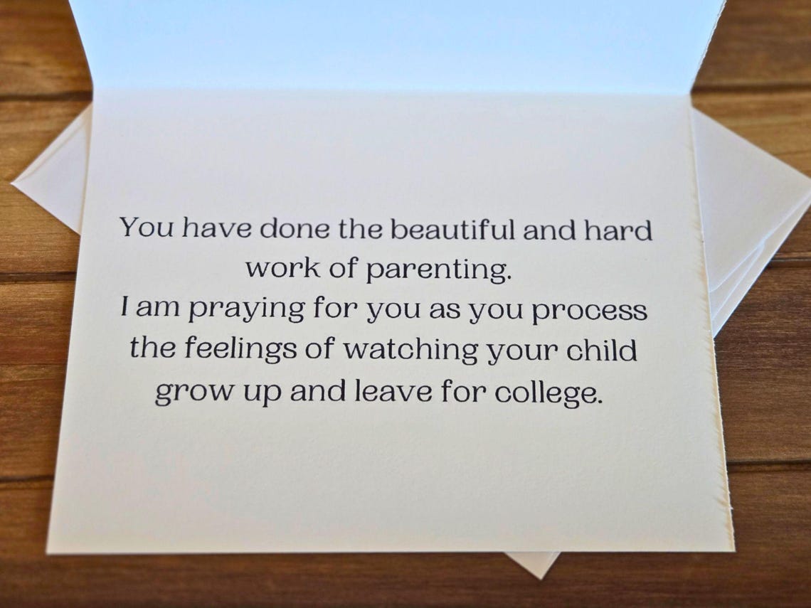 Card for Parents of Child Leaving for College. - Etsy