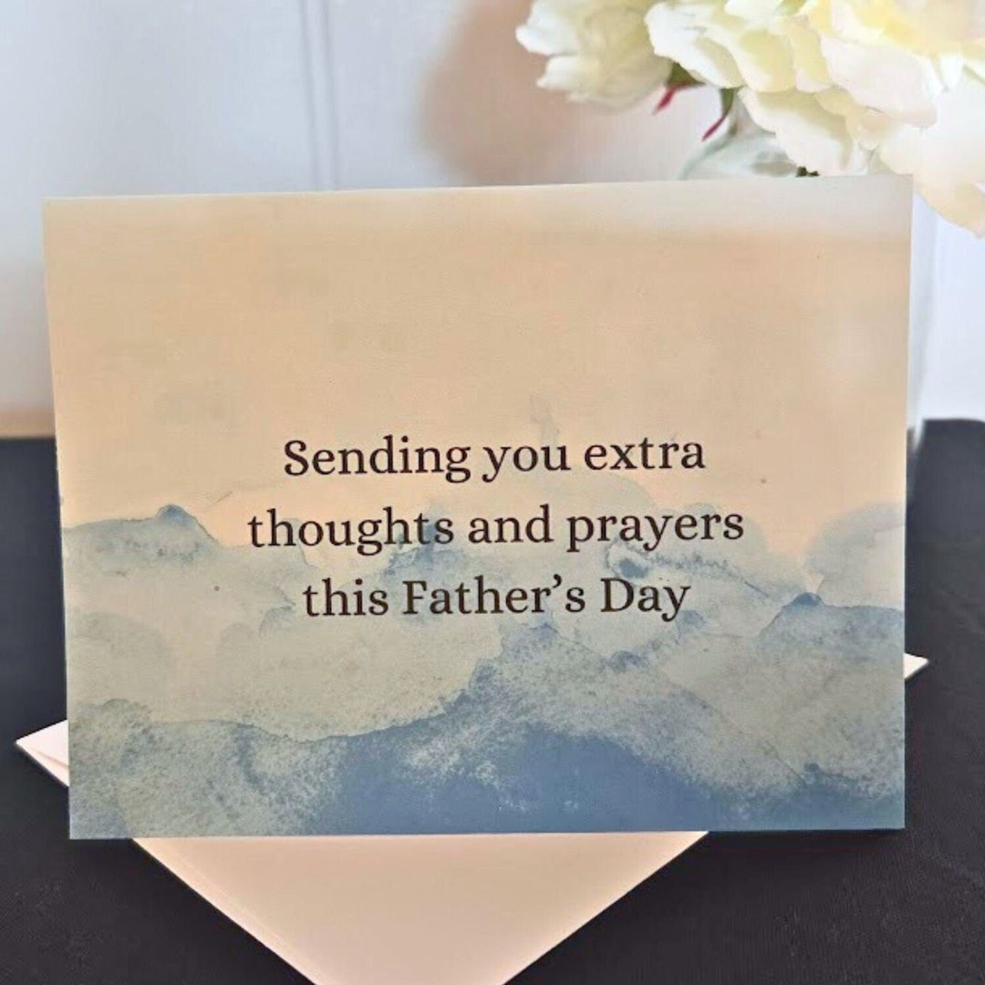 First Father's Day Without Father Greeting Card, Card for Those Going ...