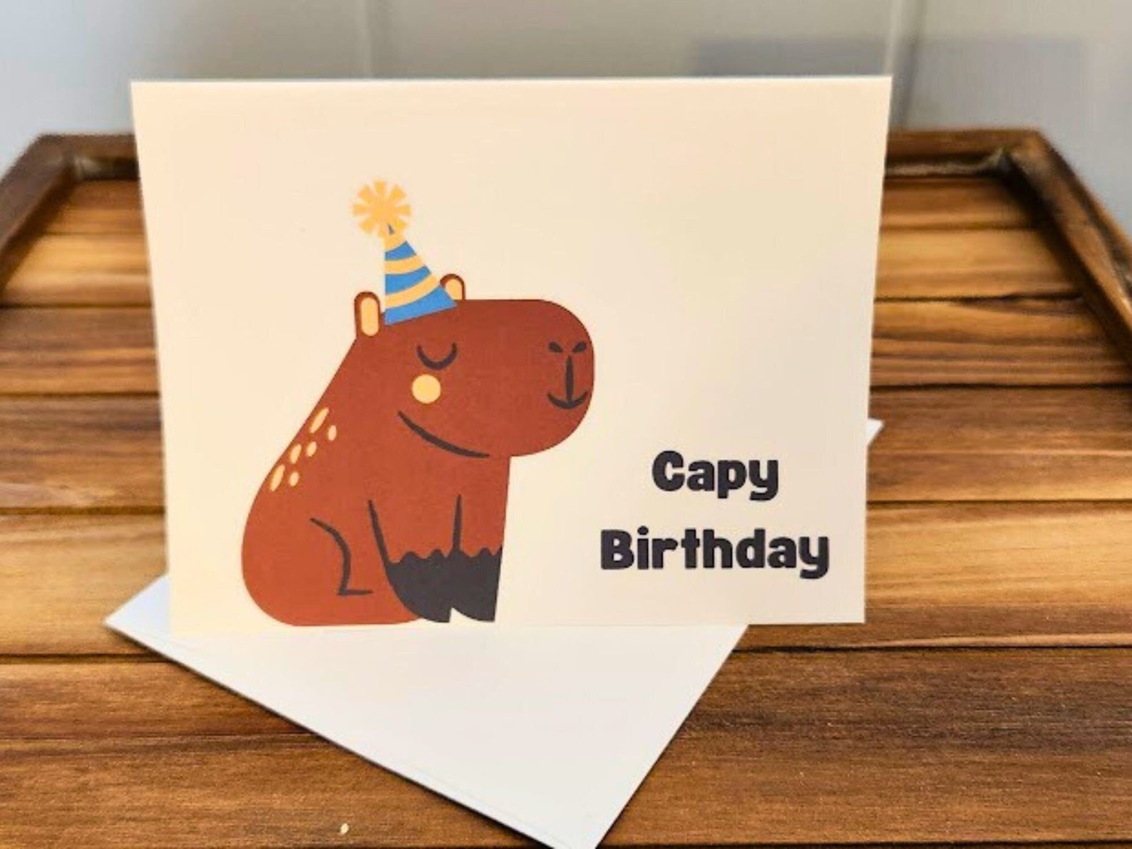 Capybara Cute Birthday Card, Capybara Birthday Card for Anyone, Fun ...