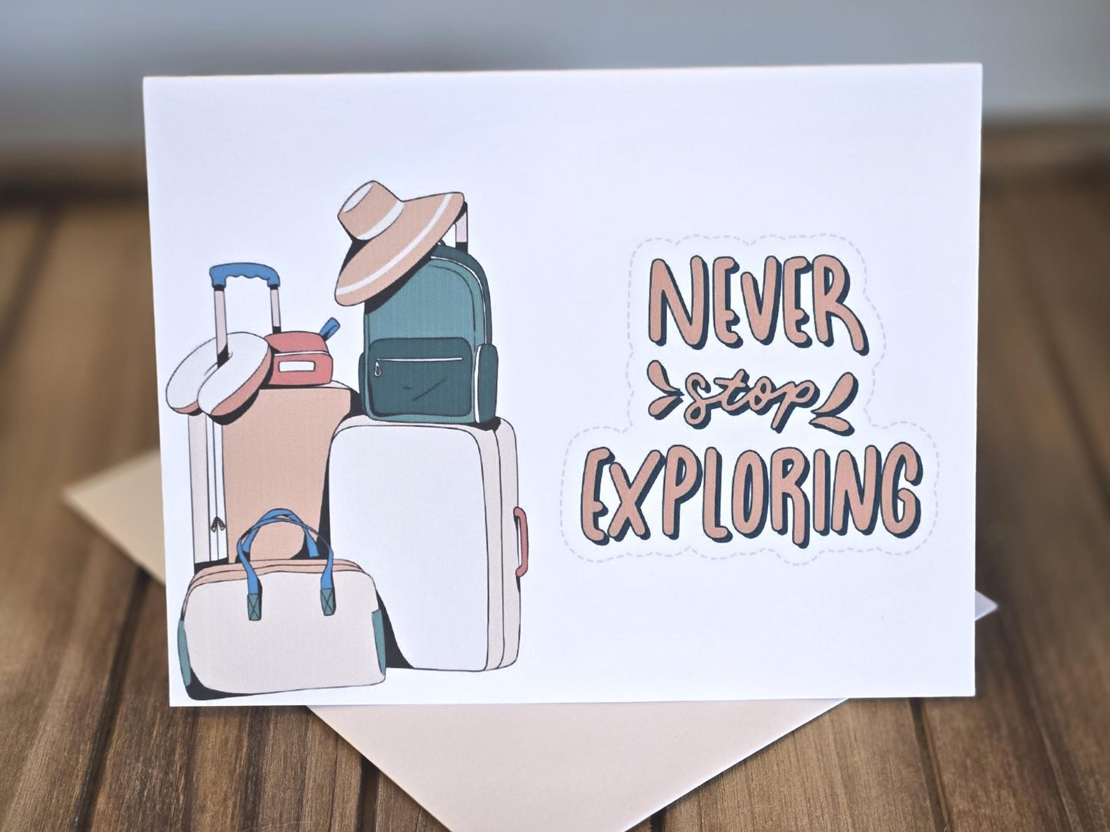Cheerful Happy Travels Card, Bon Voyage Card, Happy Vacation - Etsy