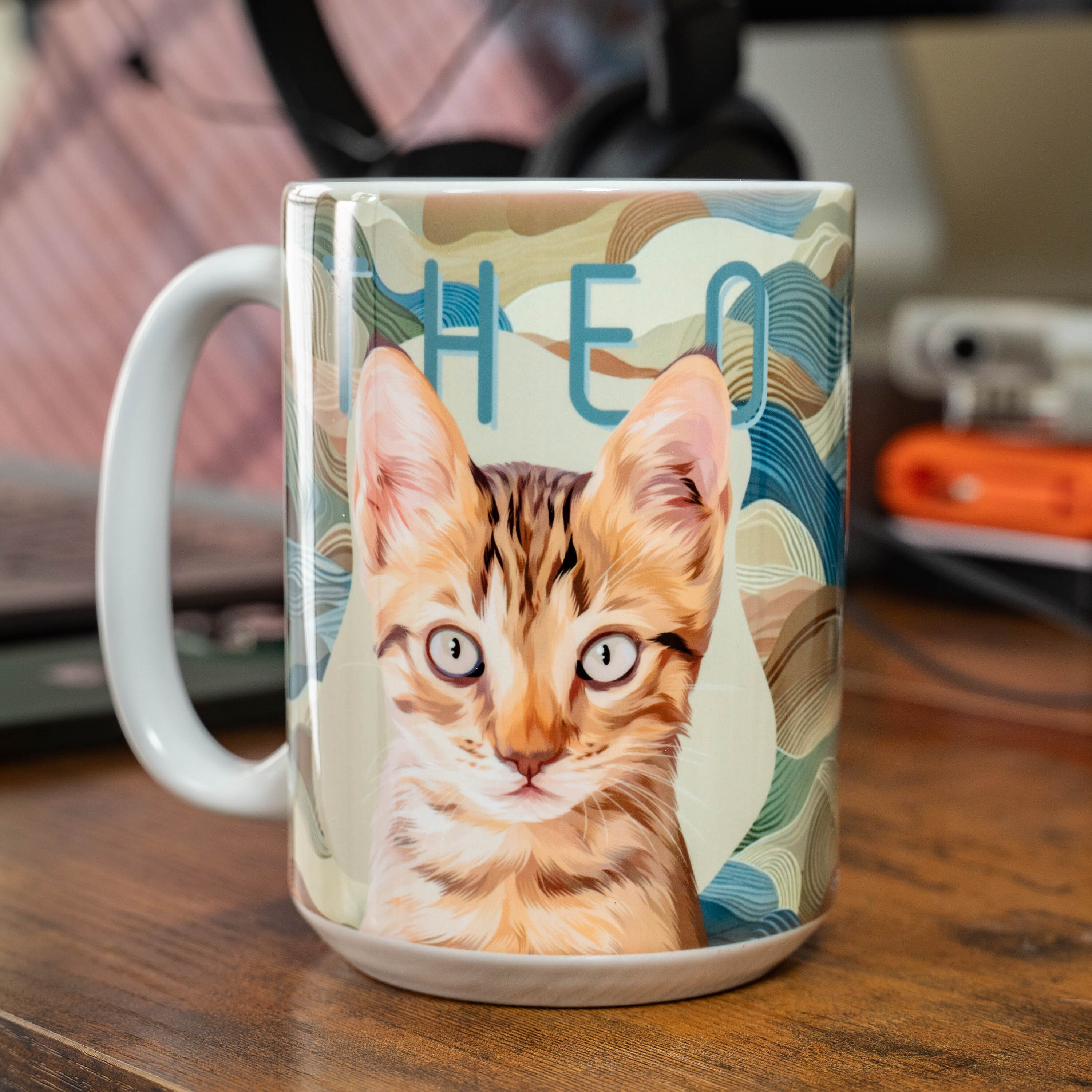 Custom Pet Mug Using Pet Photo Name, Boho Custom Dog Mug Dog Coffee Cup ...