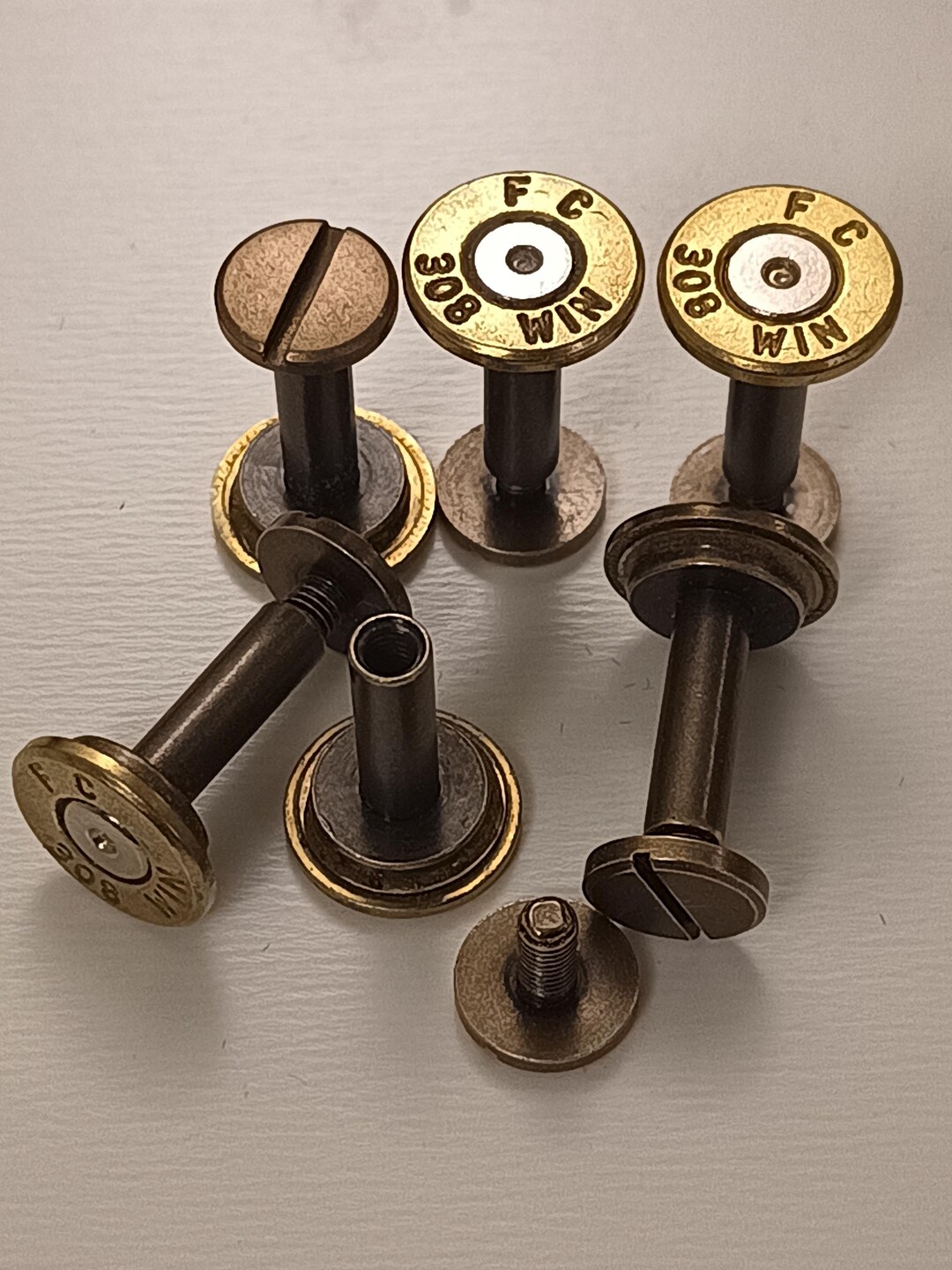 Sets of Brass Rifle Cartridge Buttons antique Brass Stud - Etsy
