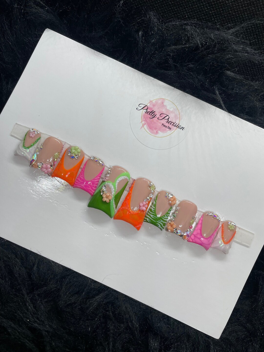 Flashy Freestyle Duck Press Ons | Duck Press on Nails | Short Duck Nails | Medium Duck Nails - Etsy
