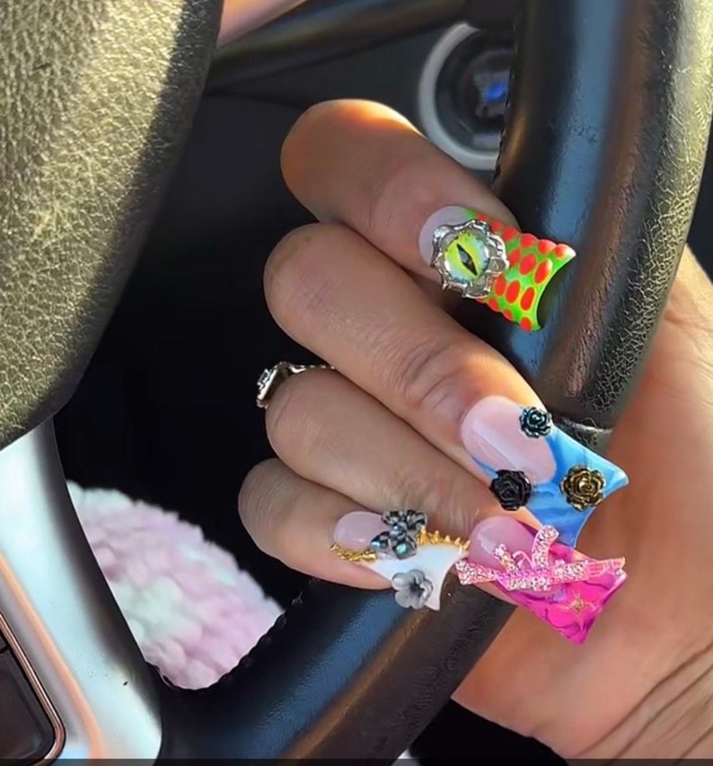 Artistic Nail Candy Duck Nails Duck Press on Nails Medium Duck Nails ...