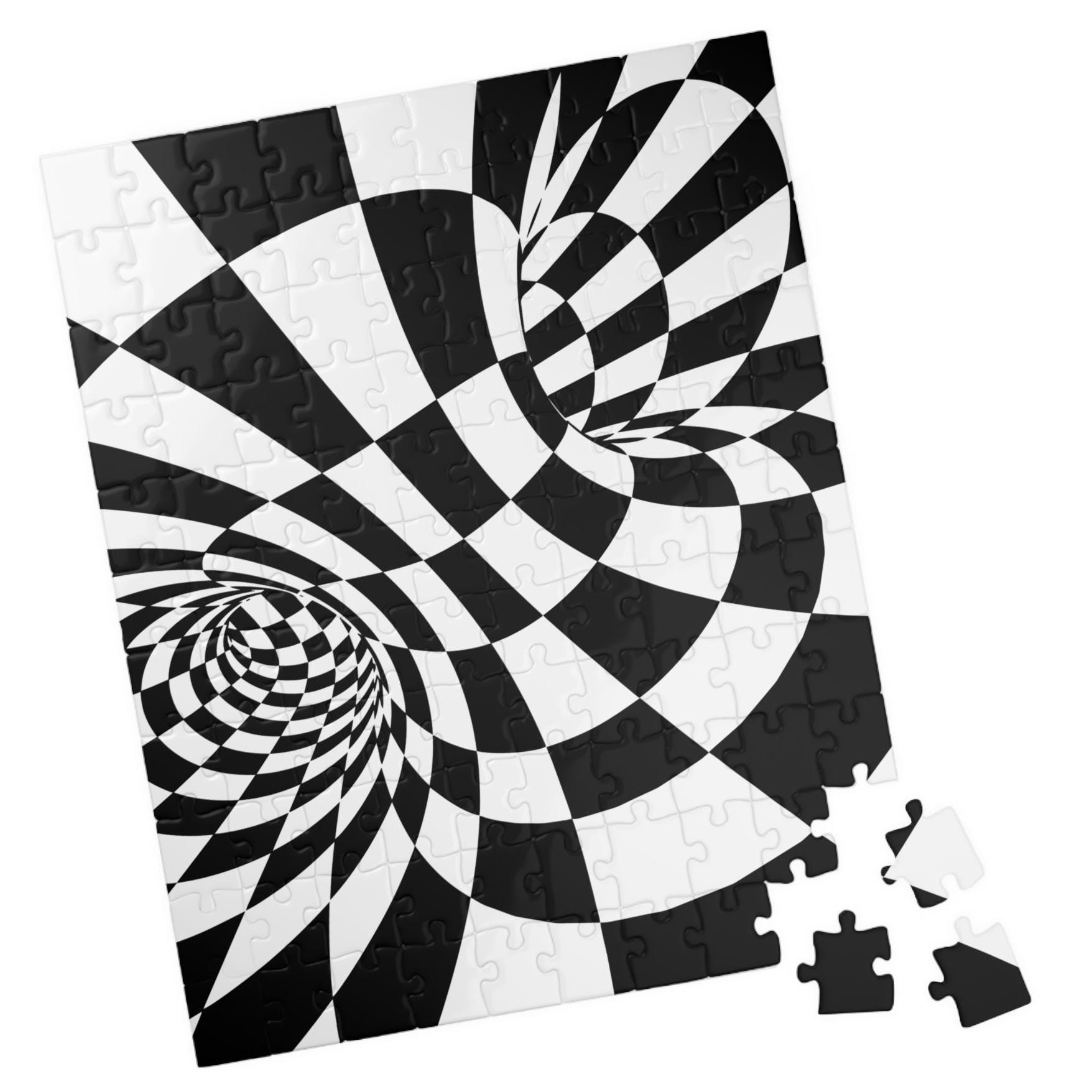 Optical Illusion Jigsaw Puzzle. Great Gift for Holidays, Birthdays, Get ...