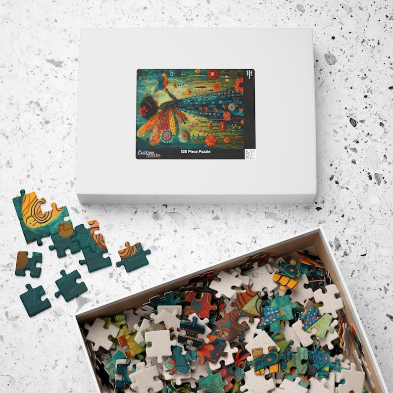 Folk Art Fairy Jigsaw Puzzle: Boho Faerie, Family Fun - Etsy