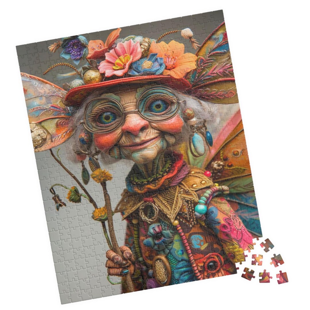 Mildred- Fairy Godmother Puzzle. Funny Old Ladies Jigsaw. Unique Gift ...
