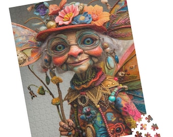 Cordelia - Fairy Godmother Puzzle. Funny Old Ladies Jigsaw. Unique Gift ...