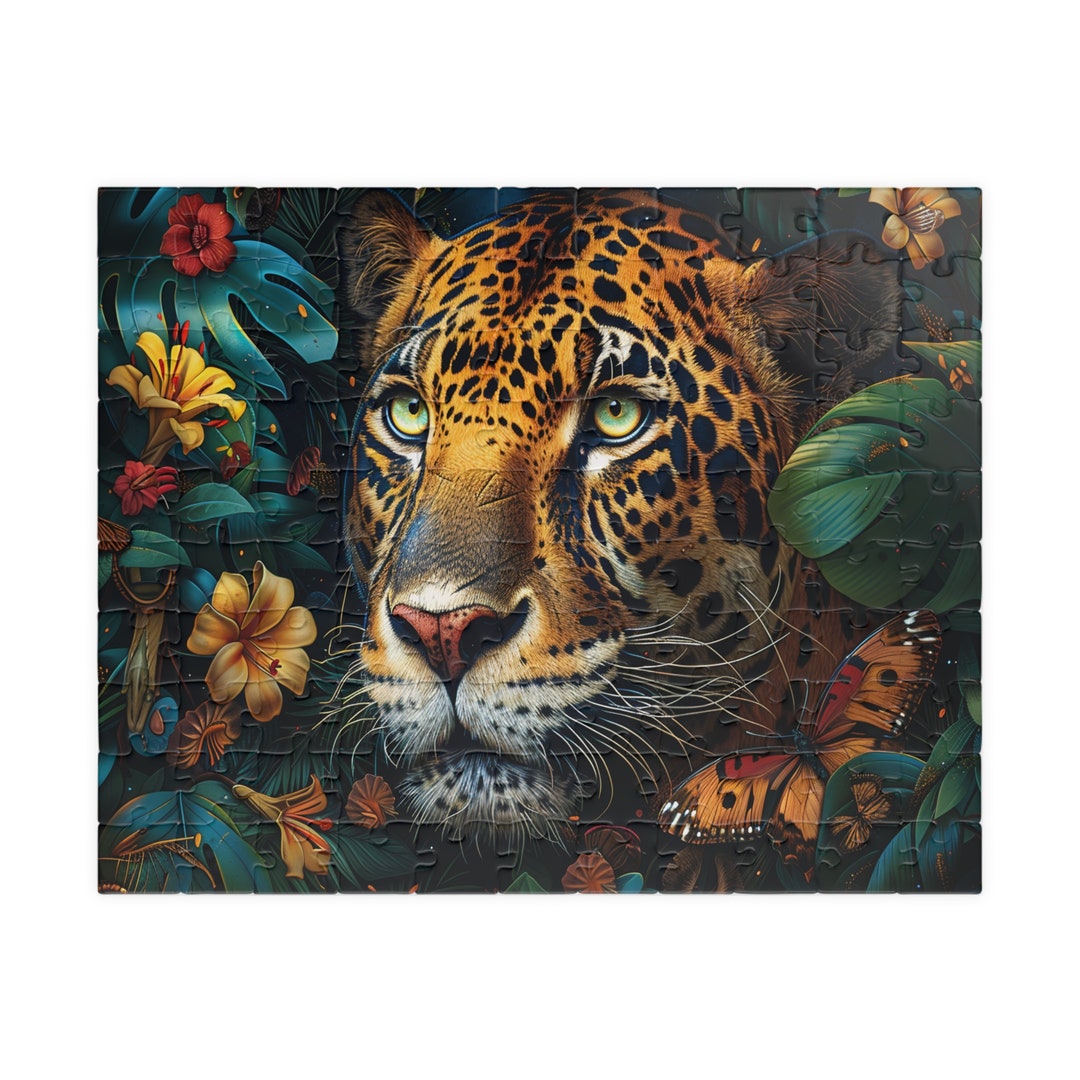 Jungle Jaguar Puzzle. Amazon Wildlife Jigsaw. Gift for Animal Lovers ...