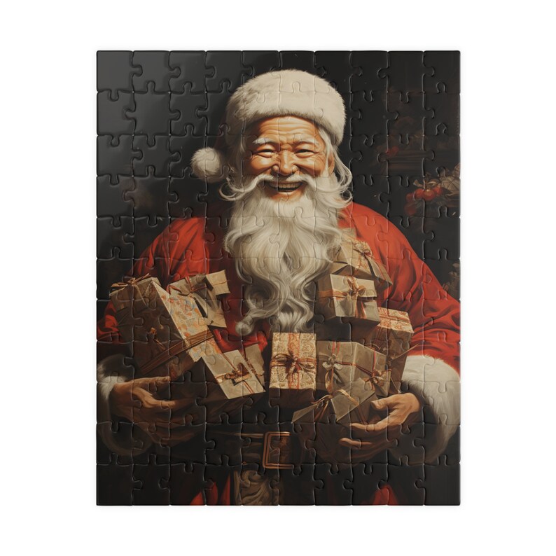 Sheng Dan Lao Ren Puzzle. Asian Santa Jigsaw. Great Gift for Holidays ...
