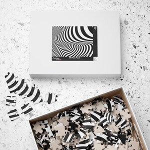 Challenging Wave Optical Illusion Jigsaw Puzzle. Great Gift for ...