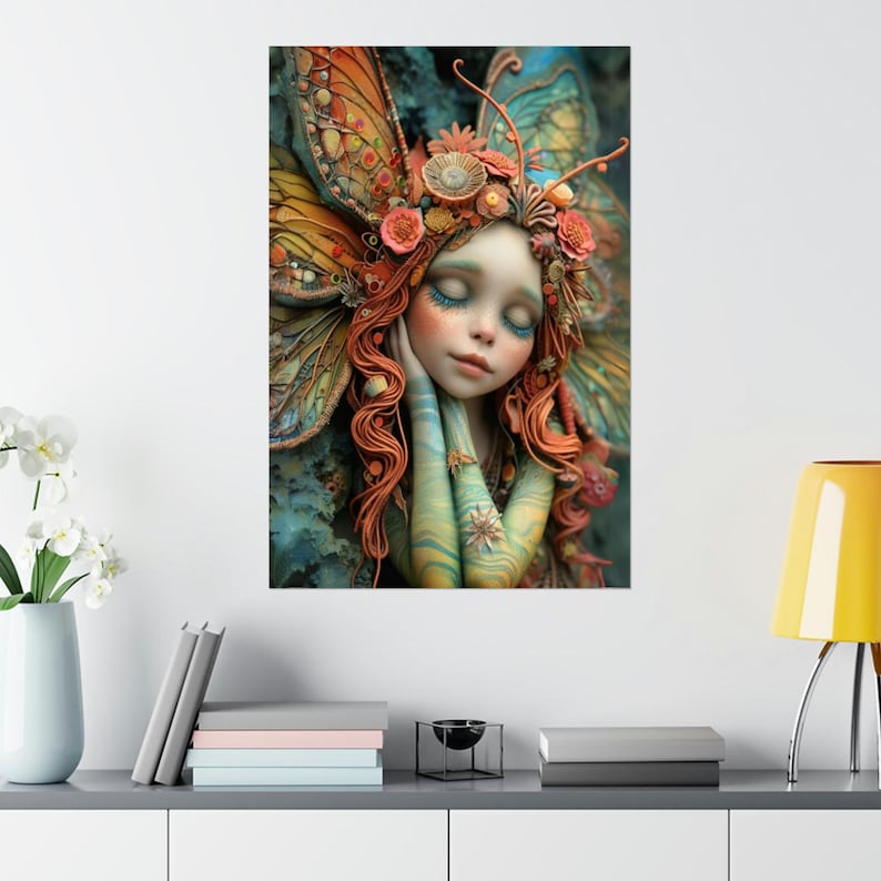 Tranquility - Forest Fairy Art Print. Enchanted Fae Wall Art. Faerie ...