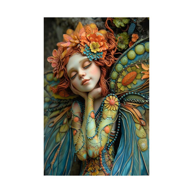 Joyful Forest Fairy Art Print. Enchanted Fae Wall Art. Faerie Theme ...