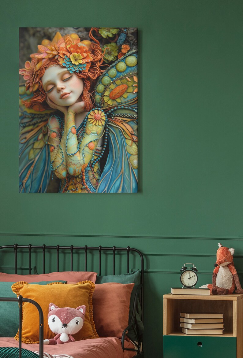 Joyful Forest Fairy Art Print. Enchanted Fae Wall Art. Faerie Theme ...