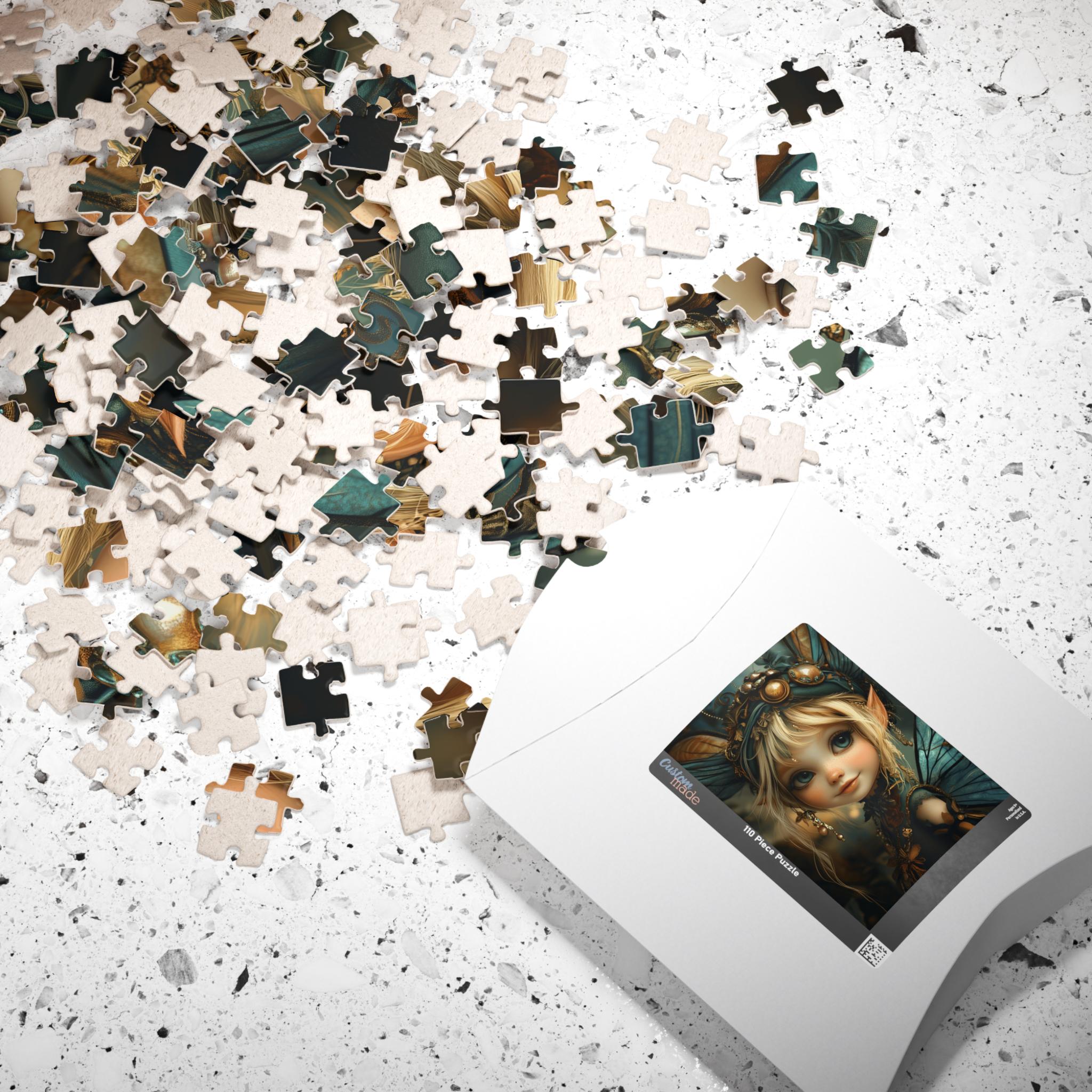 Ember Fairy Dressed in Black Jigsaw Puzzle. Gift for Holidays ...