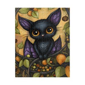Cute Bat in a Tree Jigsaw Puzzle. Gift for Halloween, Holidays ...